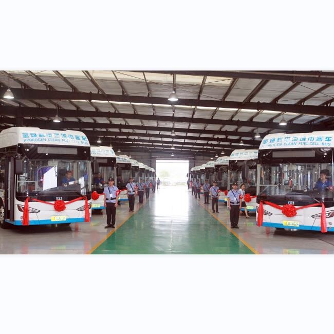 Delivery ceremony of hydrogen fuel Bus Demonstration Line in Chengdu ...