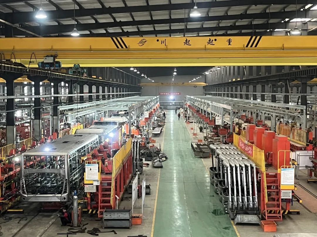 76 Units Electric City Bus Under Production, Showcasing the Vibrant ...