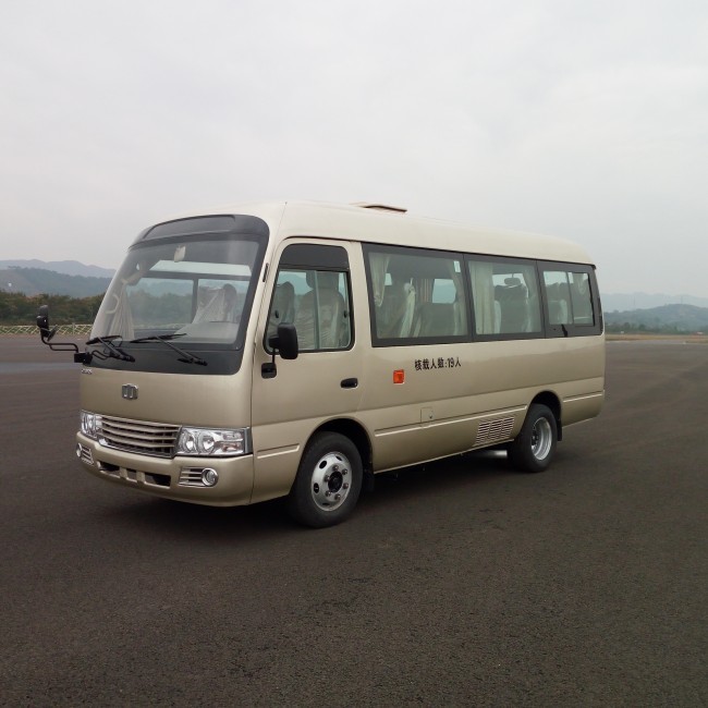 19 Seater Zev Bus 6m Electric Mini Bus LHD/RHD Top Speed 100km/H With AC