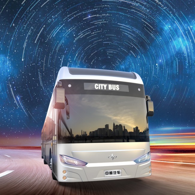 18 M Electric Brt City Bus Top speed 69km/h 50 seats long distance ...