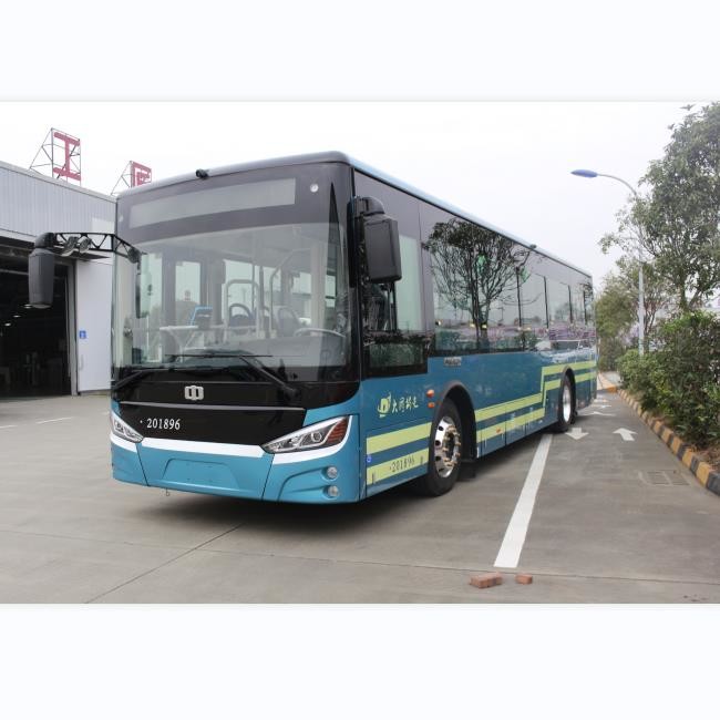 10.5m City Road Tour Bus With Air-Condition Low Floor Pure Electric Bus ...